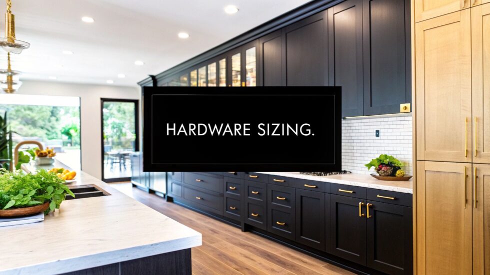 Cabinet Hardware Sizing Guide: Transform Your Kitchen Design | Sinclair ...