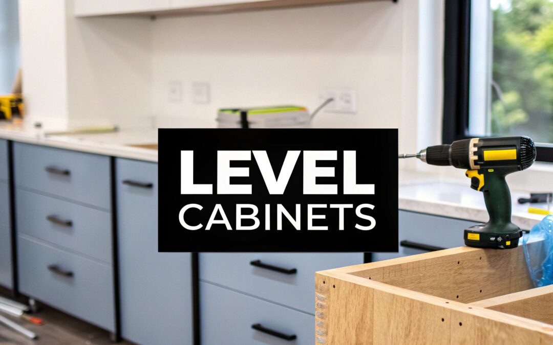 How to Level Kitchen Cabinets Easily | Expert Tips | Sinclair Cabinets ...
