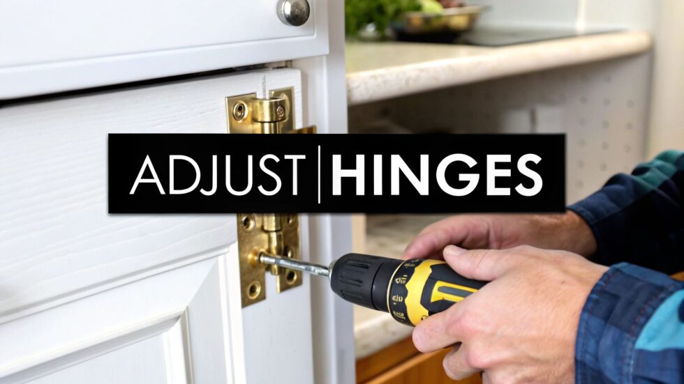How to Adjust Cabinet Hinges A Homeowner's Guide | Sinclair Cabinets ...